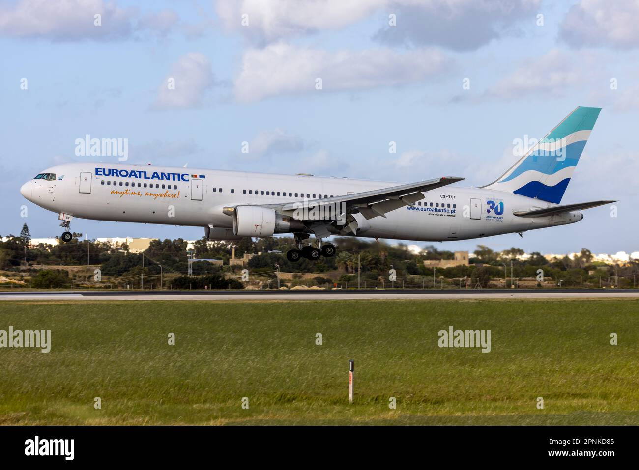 Euro Atlantic Airways Boeing 767-34P-ER (REG: CS-TST) operating for Air ...