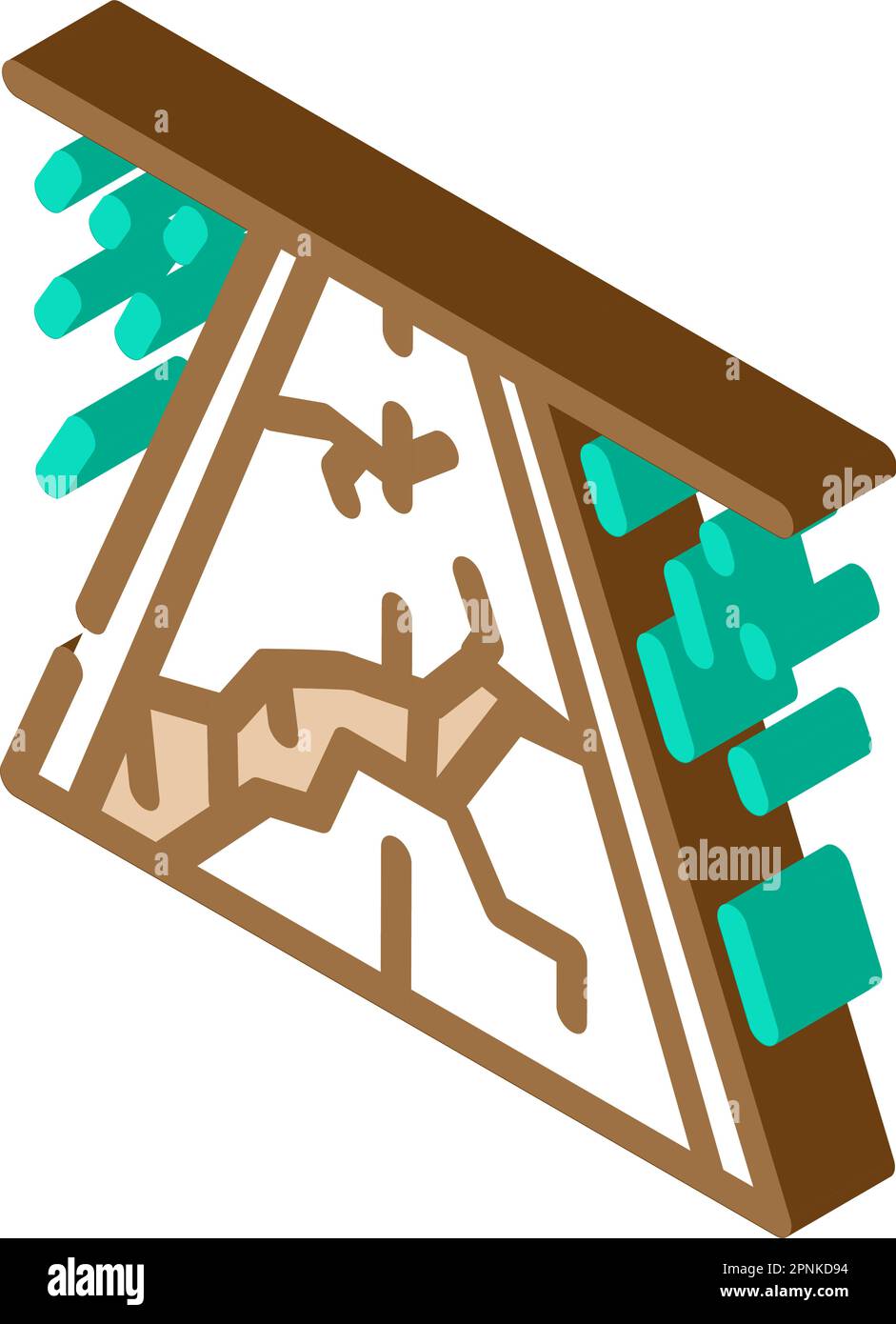 road crack disaster isometric icon vector illustration Stock Vector ...