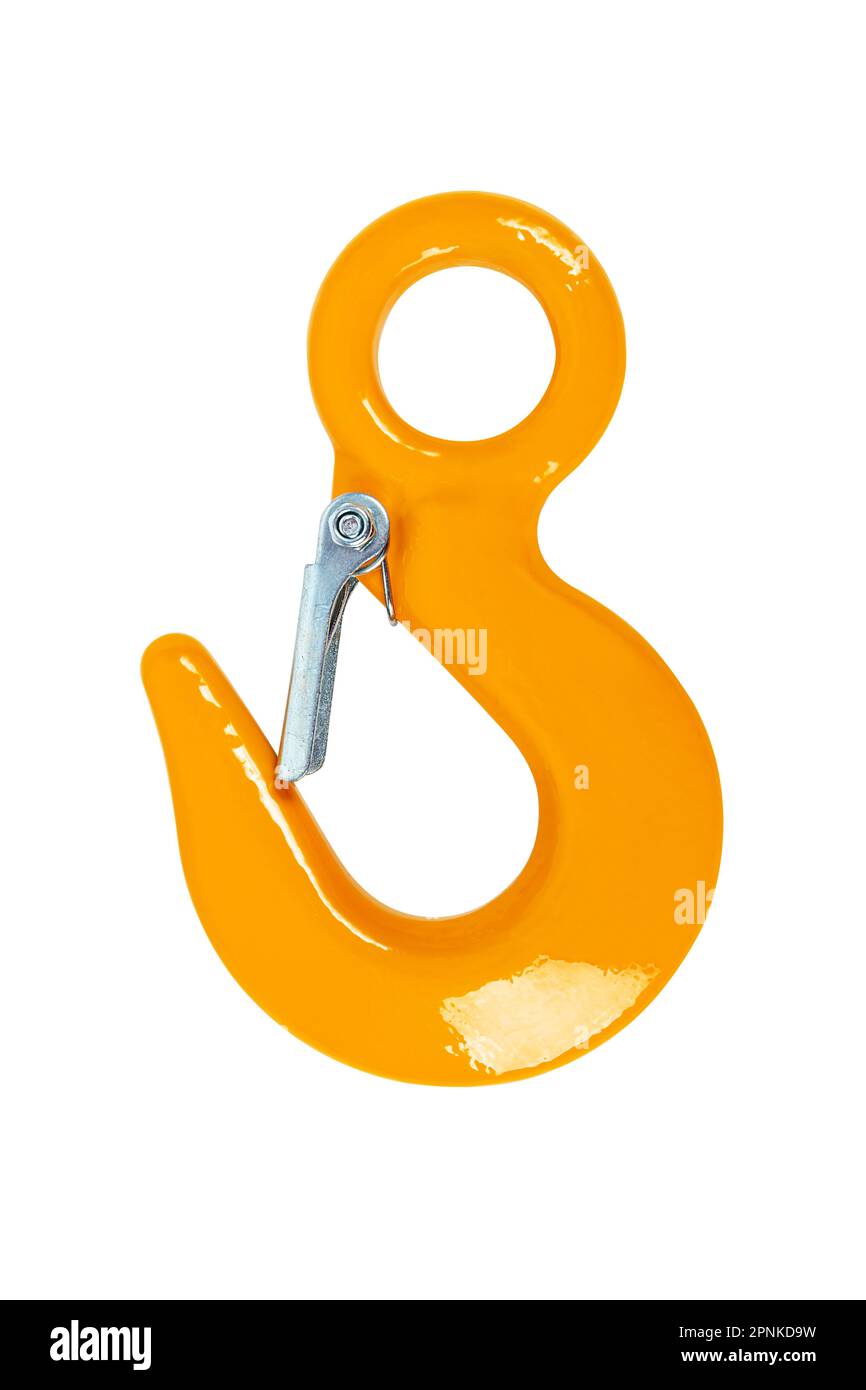 Metal chain on crane Cut Out Stock Images & Pictures - Alamy