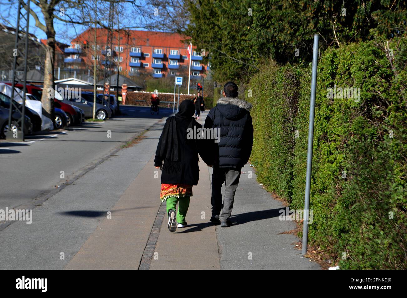 Copenhagen /Denmark/19 April 2023/ couple walks n sunny weather in ...