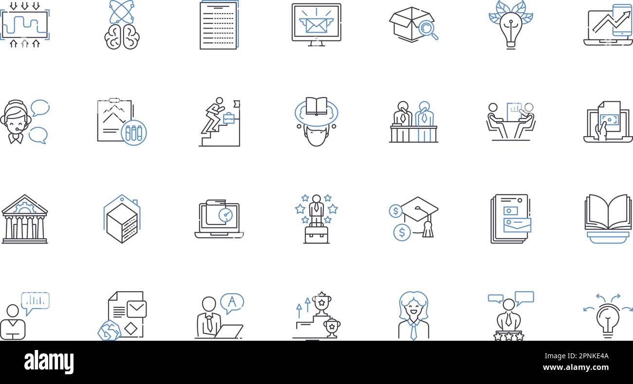 Service Regimen Line Icons Collection Maintenance Consistency Routine Procedures Order