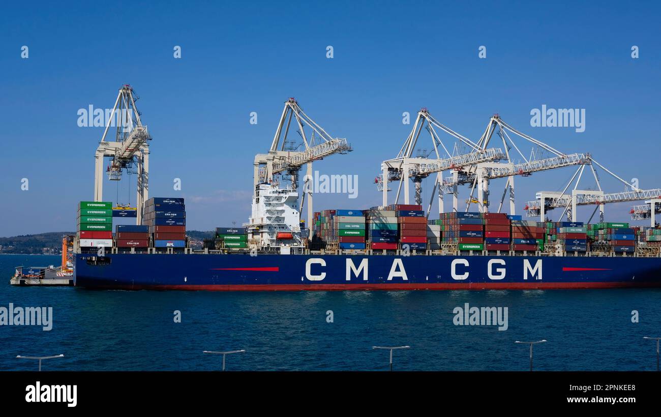 The port of Koper (Luka Koper) in Slovenia, is the only Slovenian ...