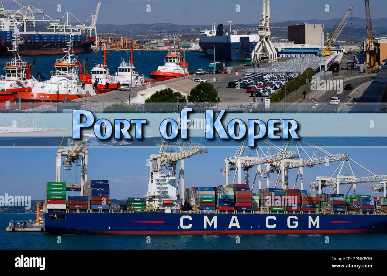 The port of Koper (Luka Koper) in Slovenia, is the only Slovenian seaport, It moves two thirds ...