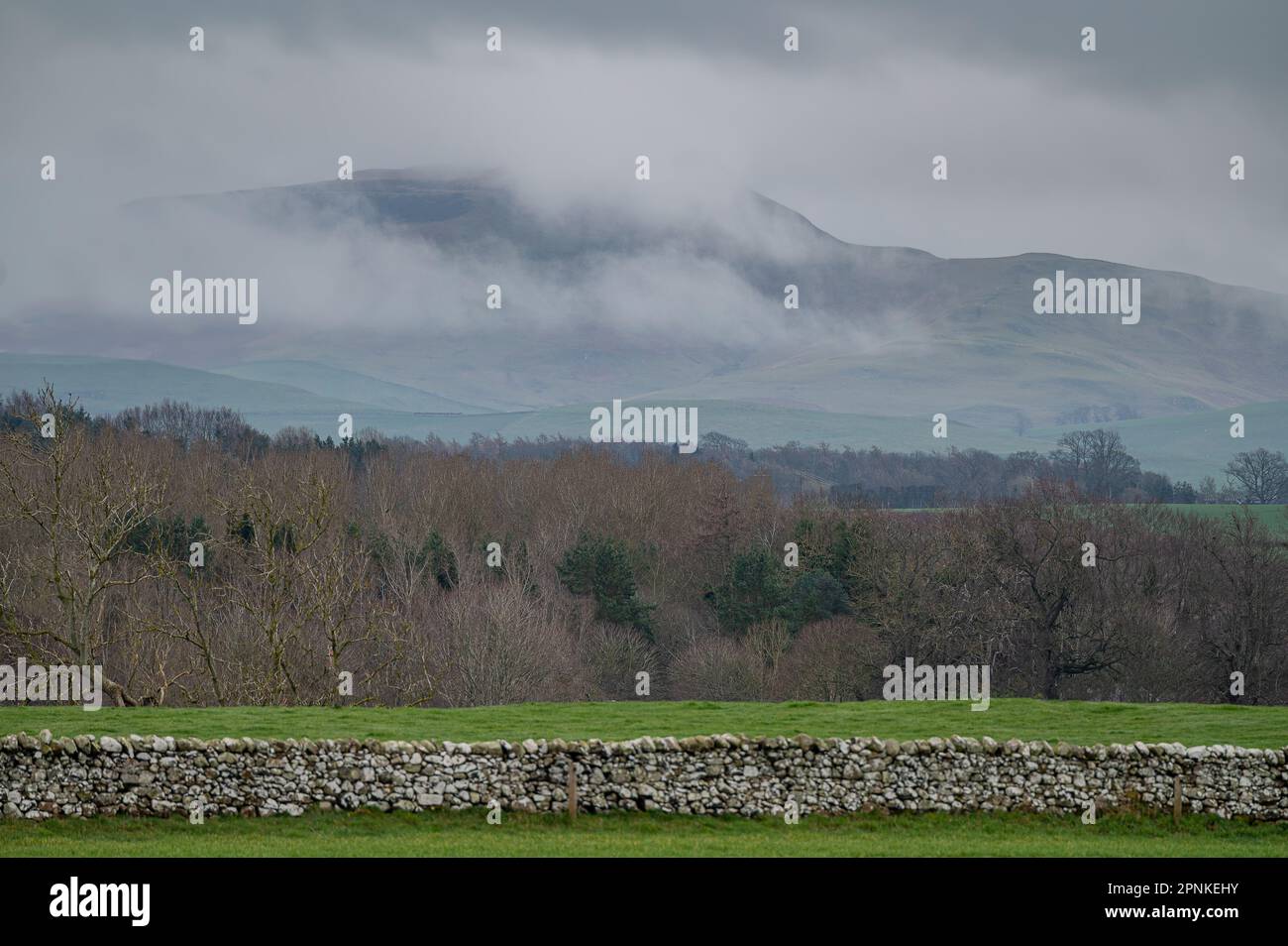 Clouds around the Cheviot Hills in the Scottish Borders, United Kingdom ...