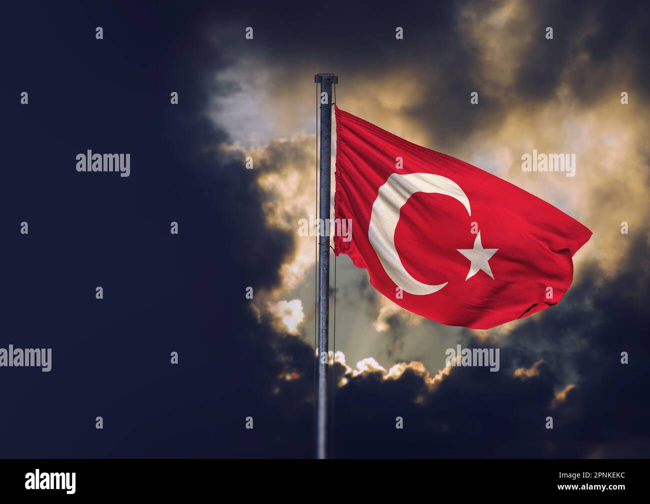 Turkish Flag, Turks, Republic of Türkiye Stock Photo - Alamy
