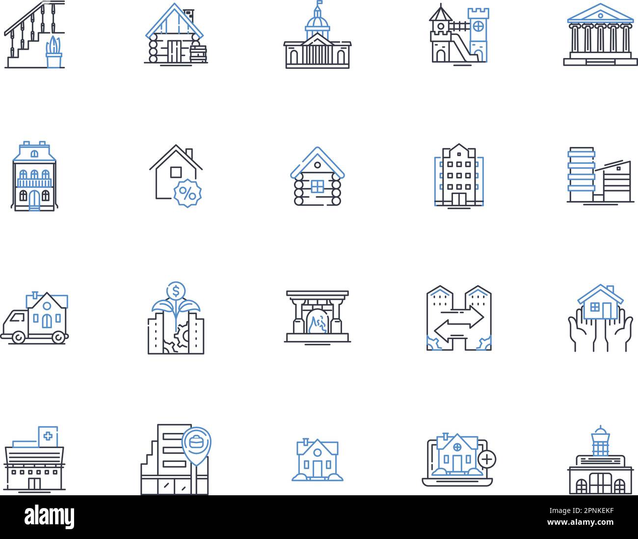 Property development line icons collection. Development , Real estate ... Property development line icons collection. Development , Real estate ...