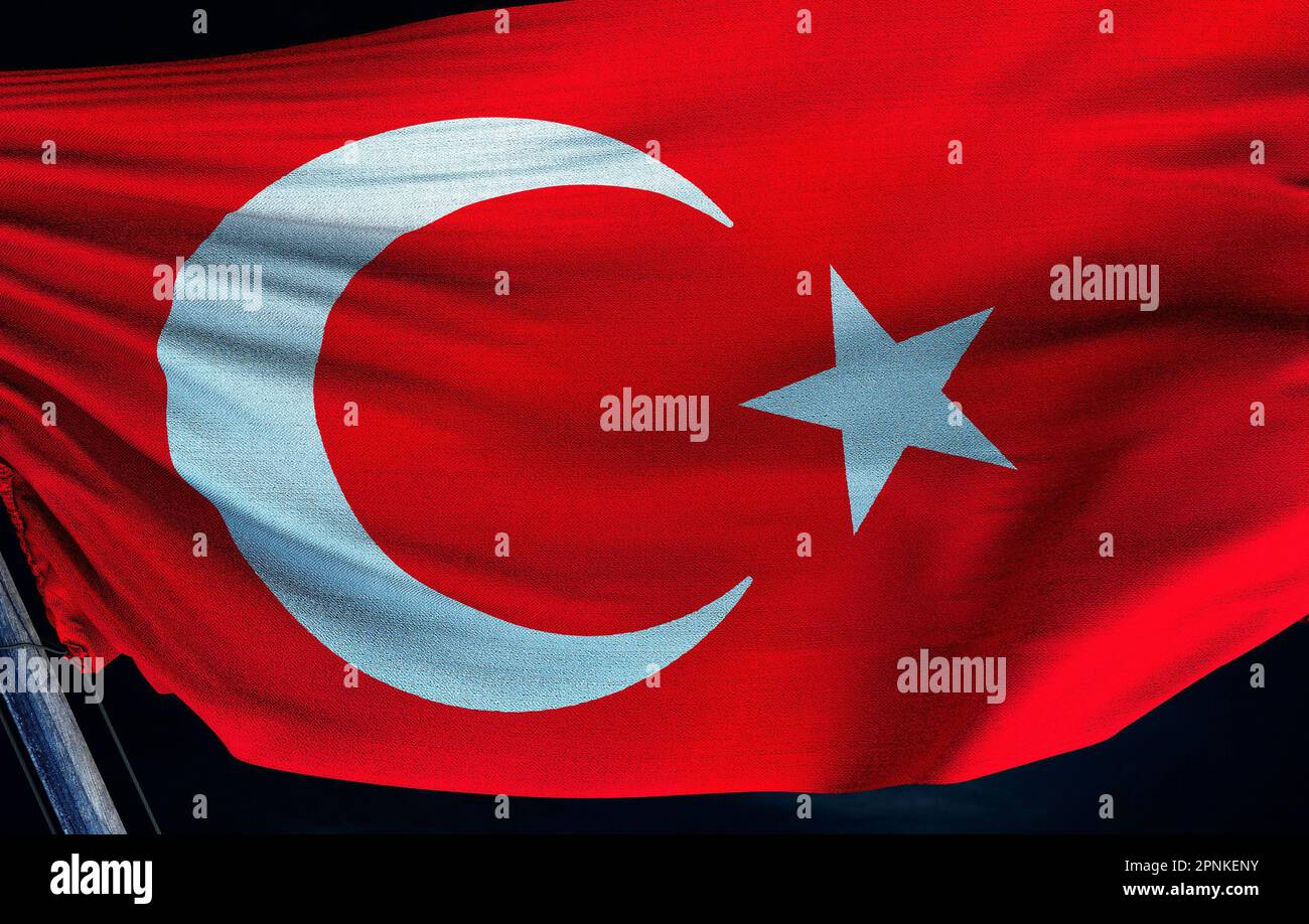 Turkish Flag, Turks, Republic of Türkiye Stock Photo - Alamy