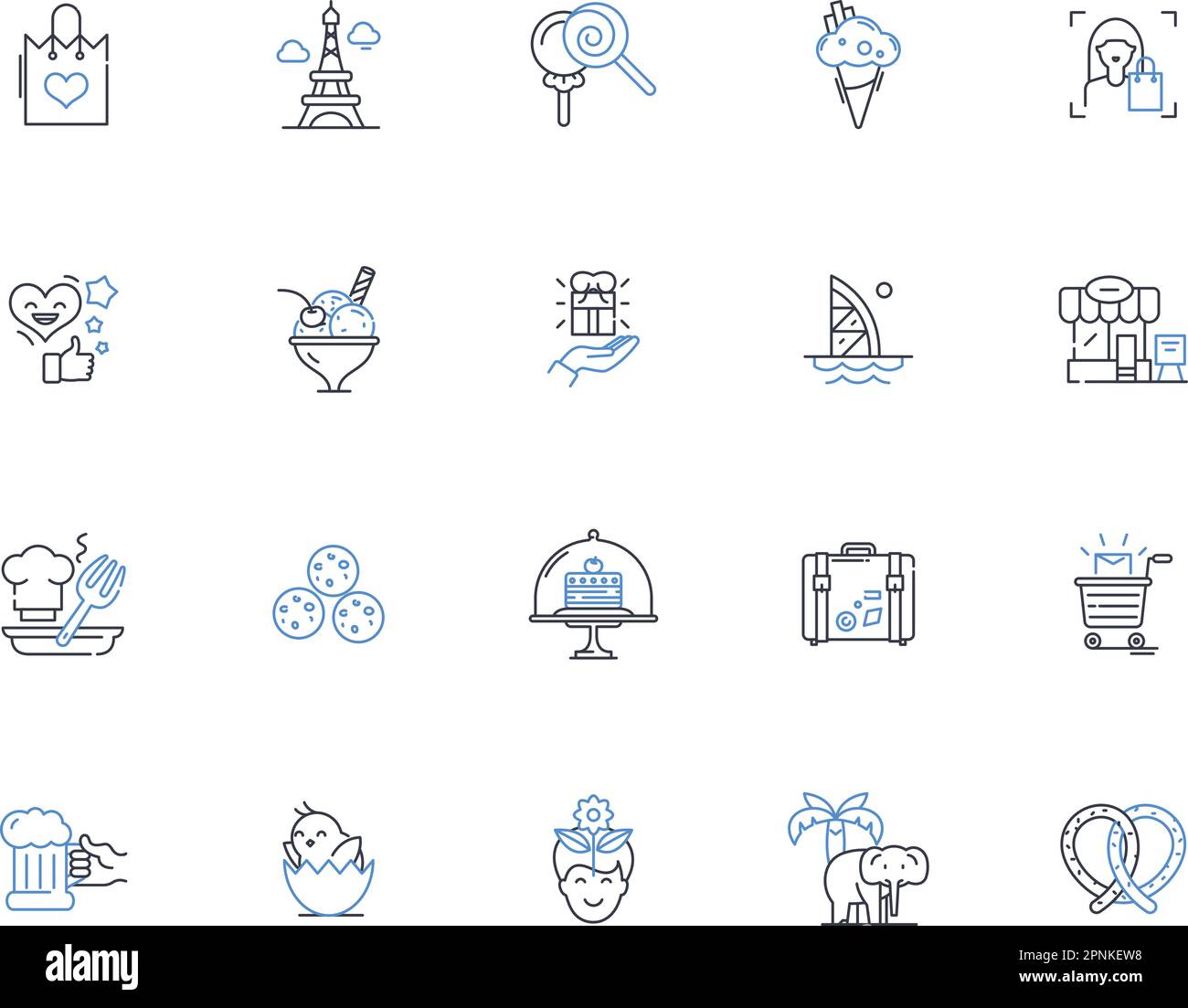 Event line icons collection. Celebration, Gathering, Festival, Ceremony ...