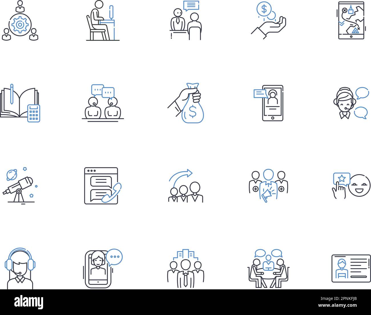 Political action line icons collection. Advocacy, Ballot, Campaign ...