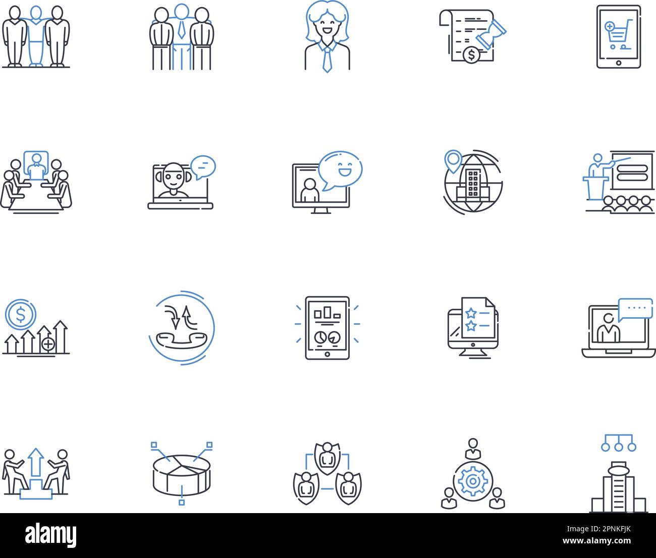 Association structure line icons collection. Hierarchy, Governance ... Association structure line icons collection. Hierarchy, Governance ...