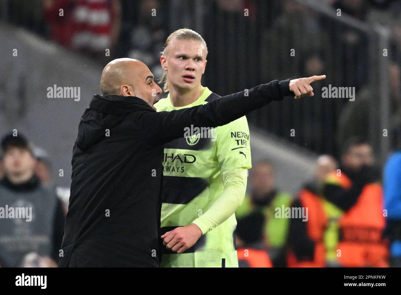 Erling haaland and pep guardiola hi-res stock photography and images ...