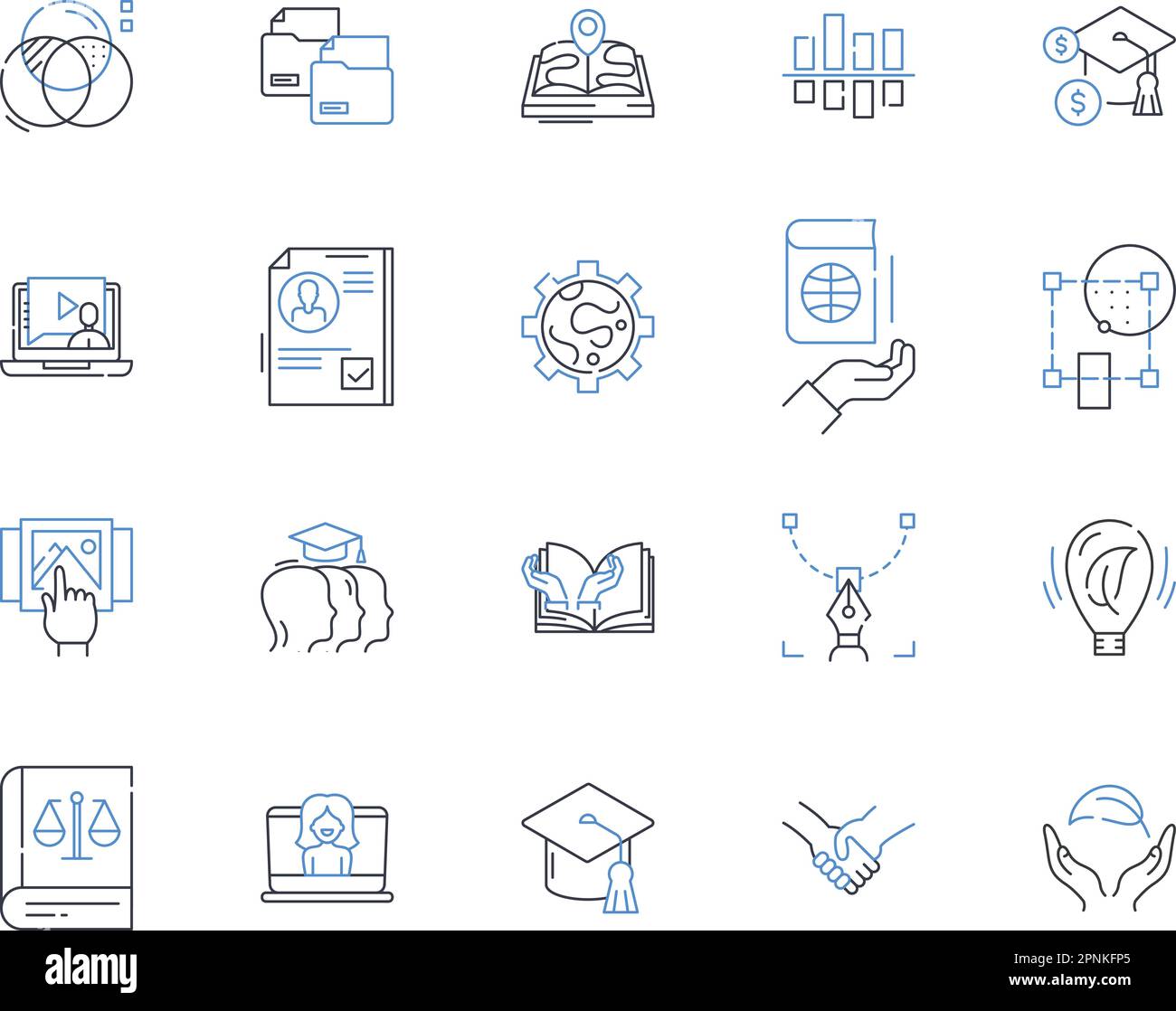 Behavioral economics line icons collection. Incentives, Irrationality ...