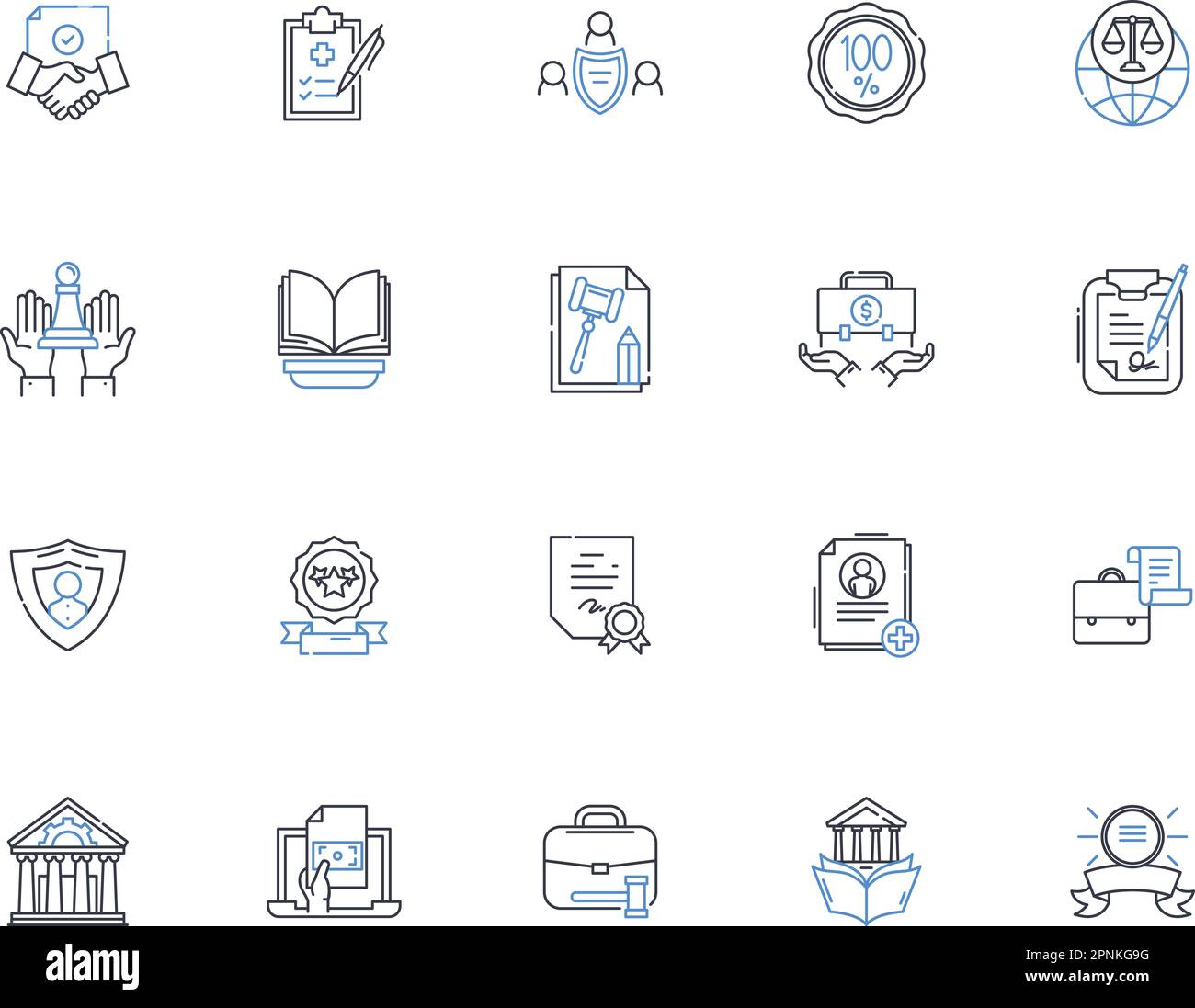 Protections line icons collection. Shields, Barriers, Defenses ...