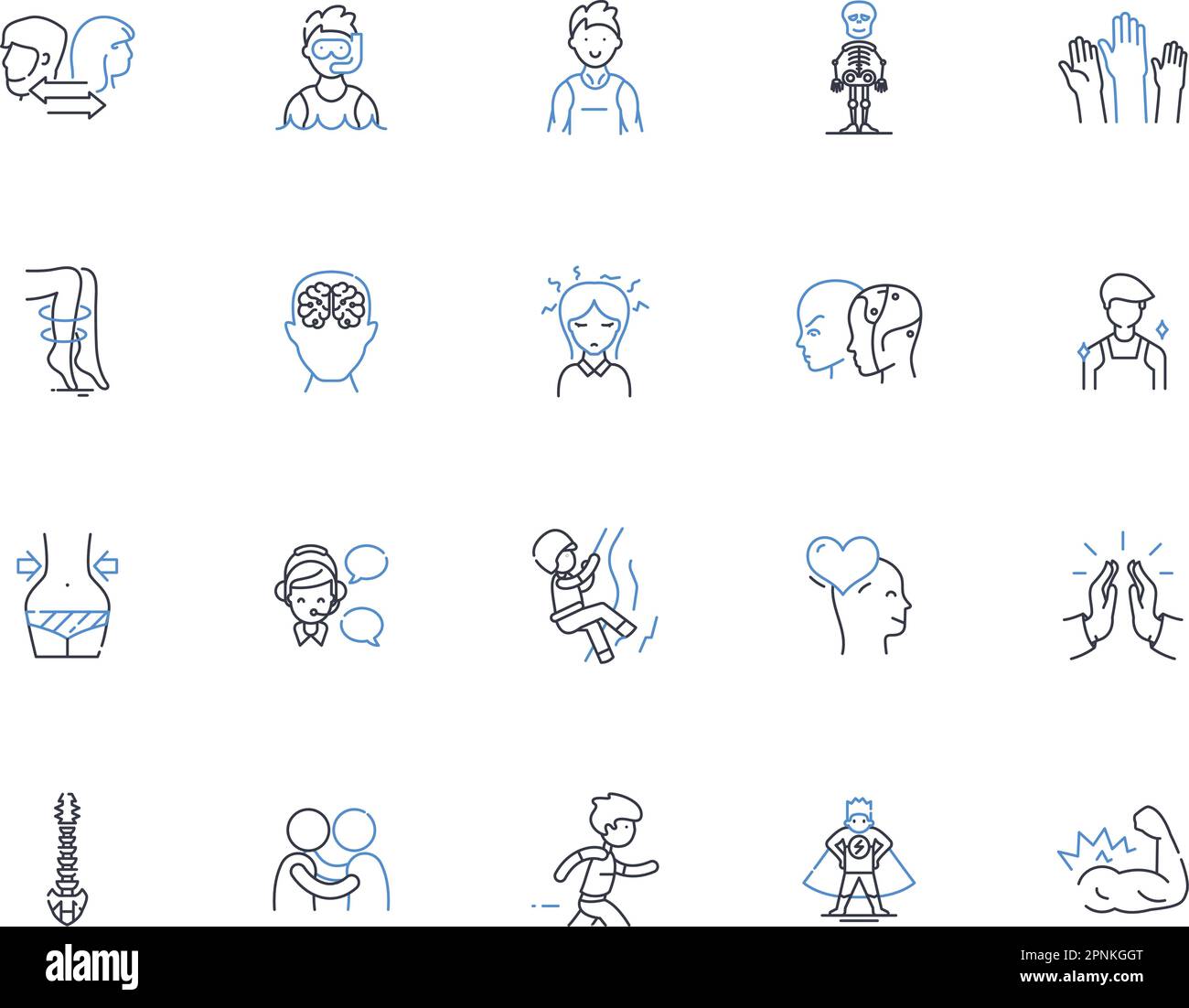 Educational attainment line icons collection. Knowledge, Learning ...