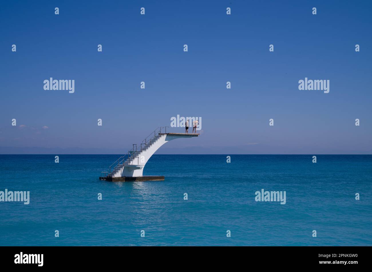 Diving platform 2 men hi-res stock photography and images - Alamy