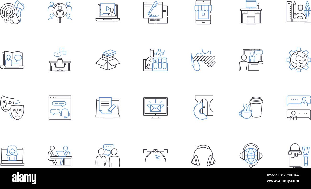 Craft and artistry line icons collection. Handmade, Artisan, Creativity ...