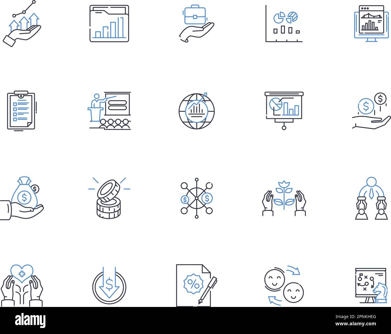Inspection Line Icons Collection Quality Assurance Compliance