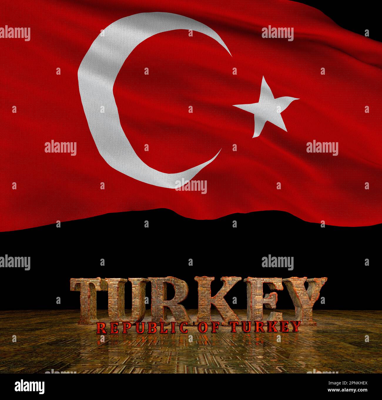Turkish Flag, Turks, Republic of Türkiye Stock Photo - Alamy