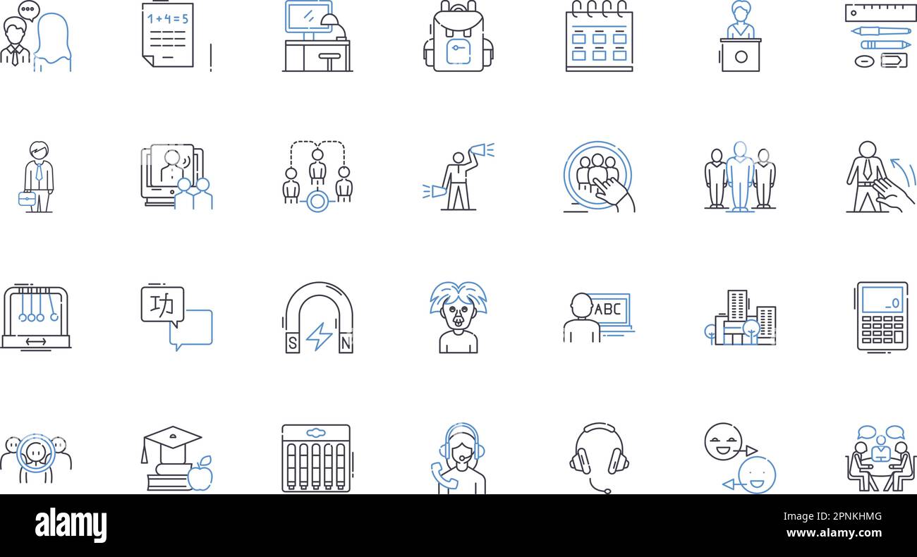 Scholarly line icons collection. Academic, Intellectual, Learned ...