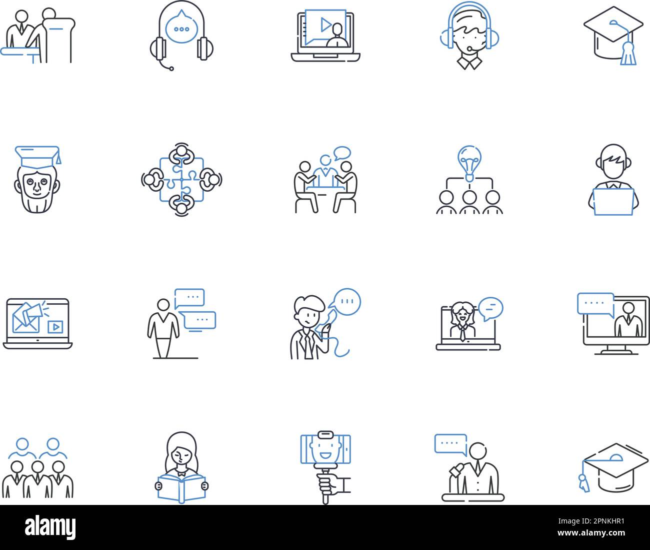 Educative line icons collection. Learning, Knowledgeable, Informative ...