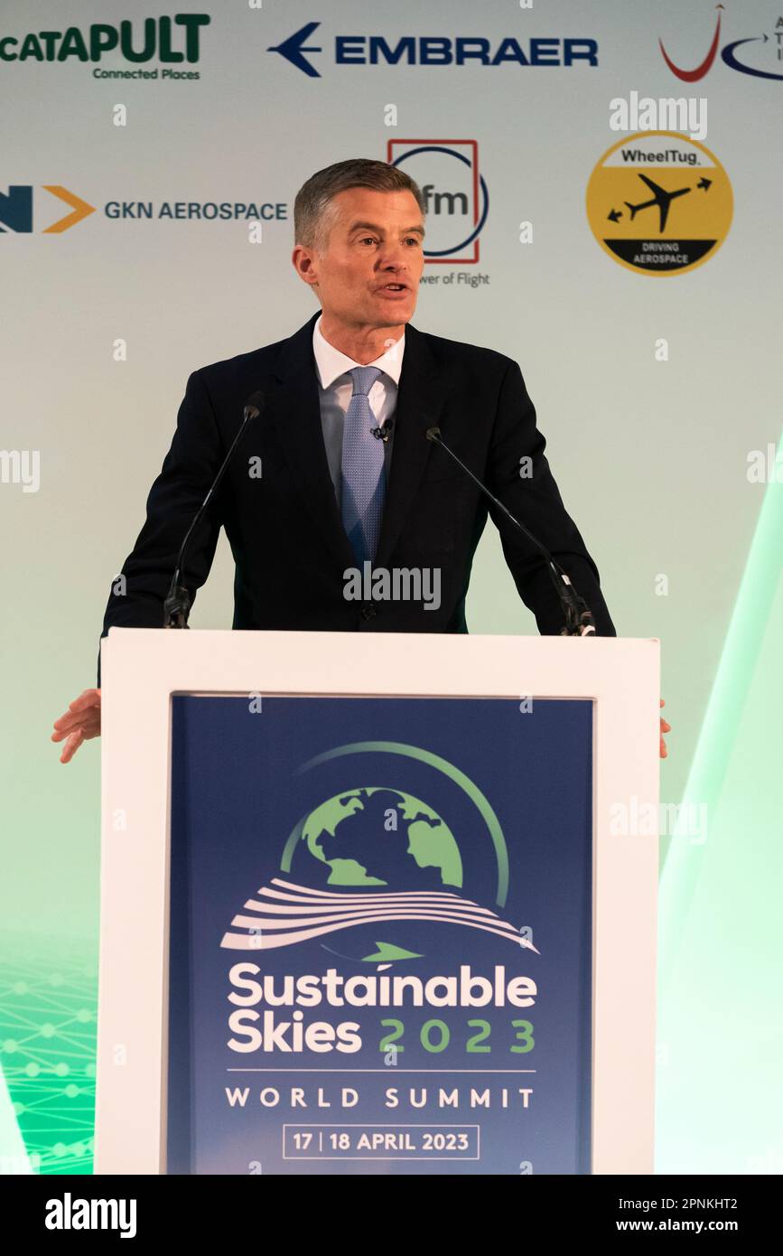 Transport Secretary Mark Harper MP spoke after joining the Jet Zero ...