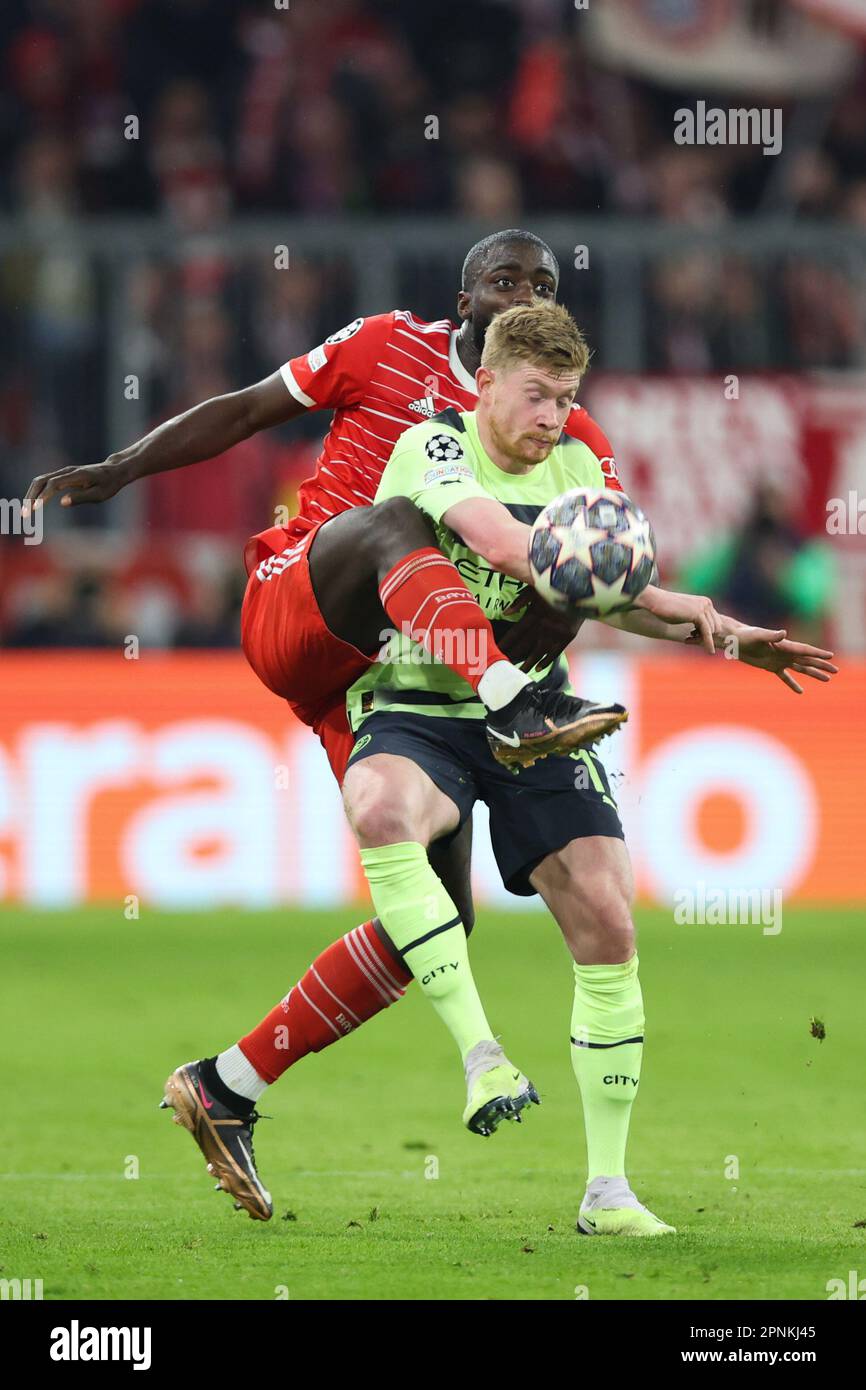 Munich, Germany. 19th Apr, 2023. Soccer: Champions League, Bayern ...