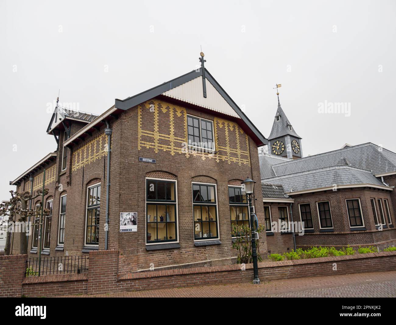 the city of Urk and many tulips in the netherlands Stock Photo - Alamy