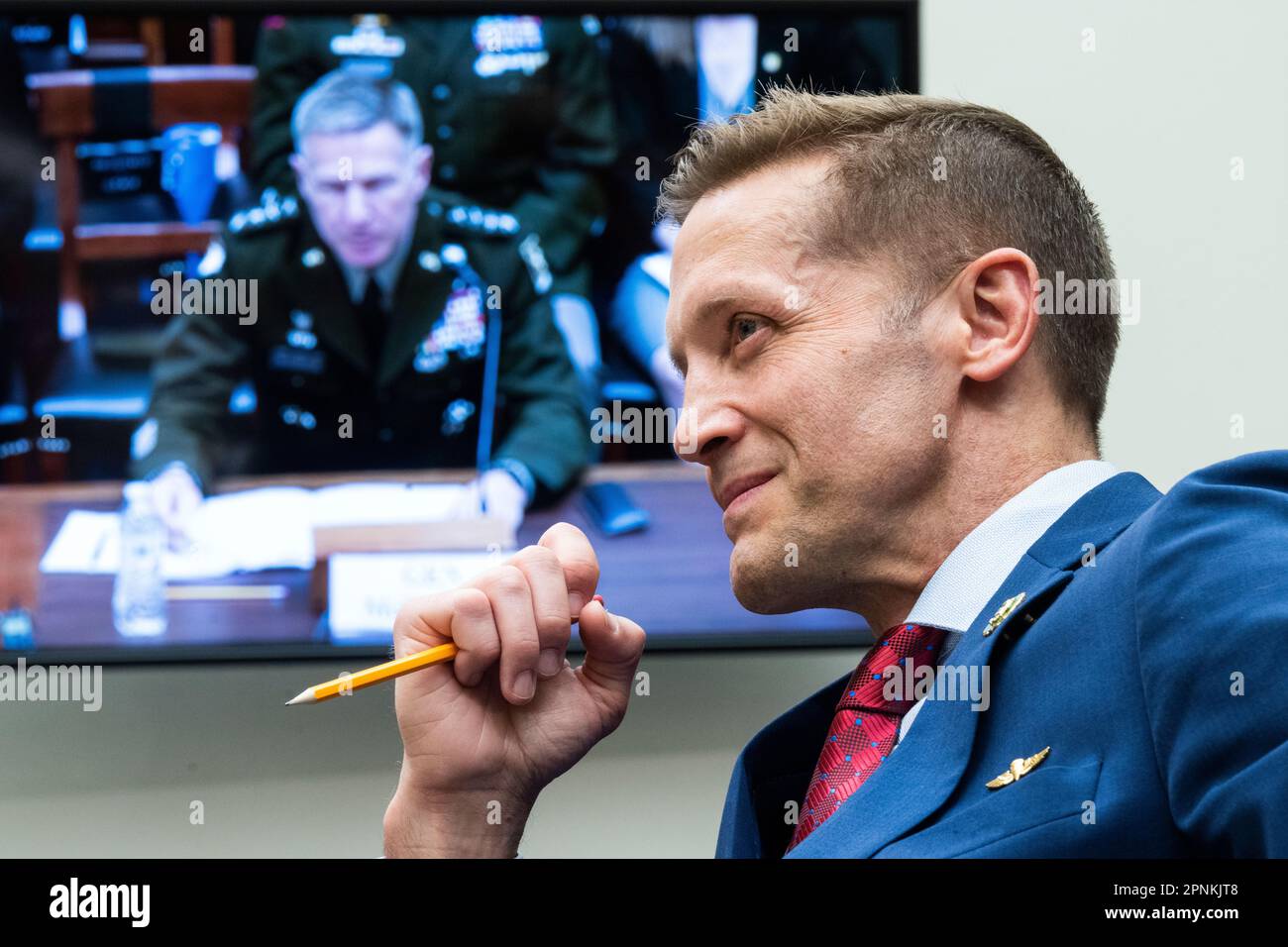 UNITED STATES - APRIL 19: Rep. Richard McCormick, R-Ga., listens Army ...