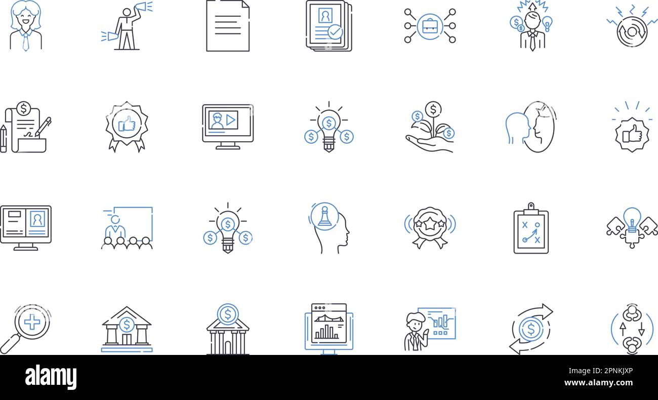 Brand style line icons collection. Bold, Fun, Modern, Sleek, Chic, Edgy ...