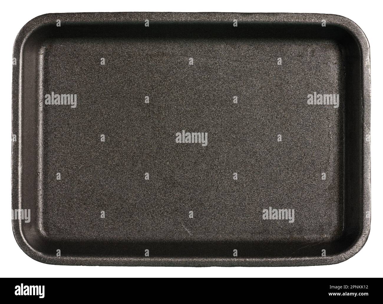 Empty polystyrene packaging for meat, vegetables on a white isolated ...