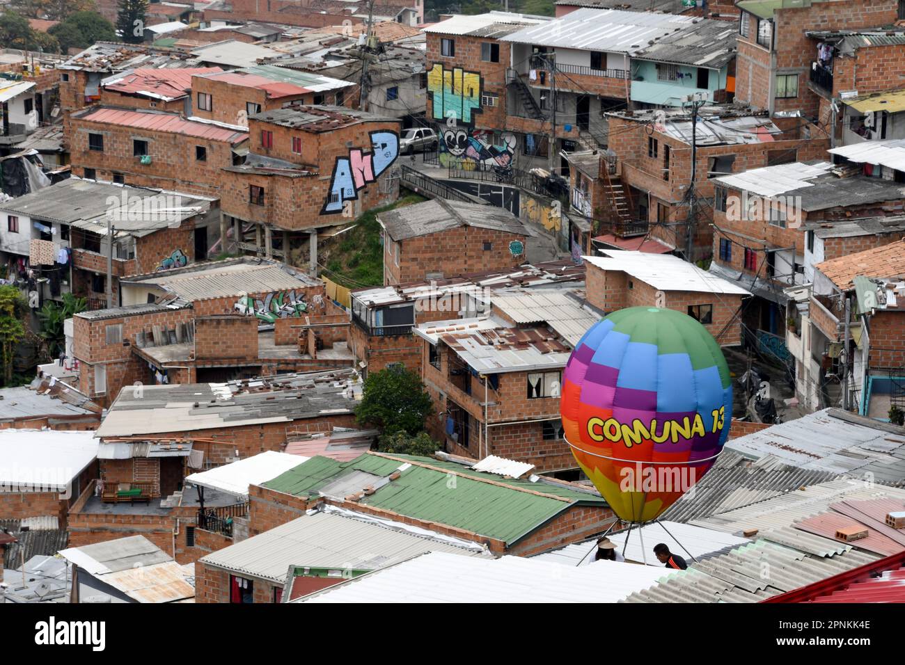 Medellin, USA. 25th Feb, 2023. Comuna 13 was one of the most dangerous ...
