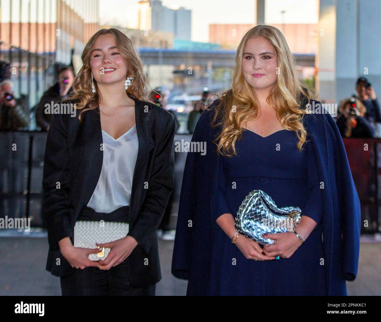 Rotterdam, Niederlande. 19th Apr, 2023. Princess Amalia and Princess ...