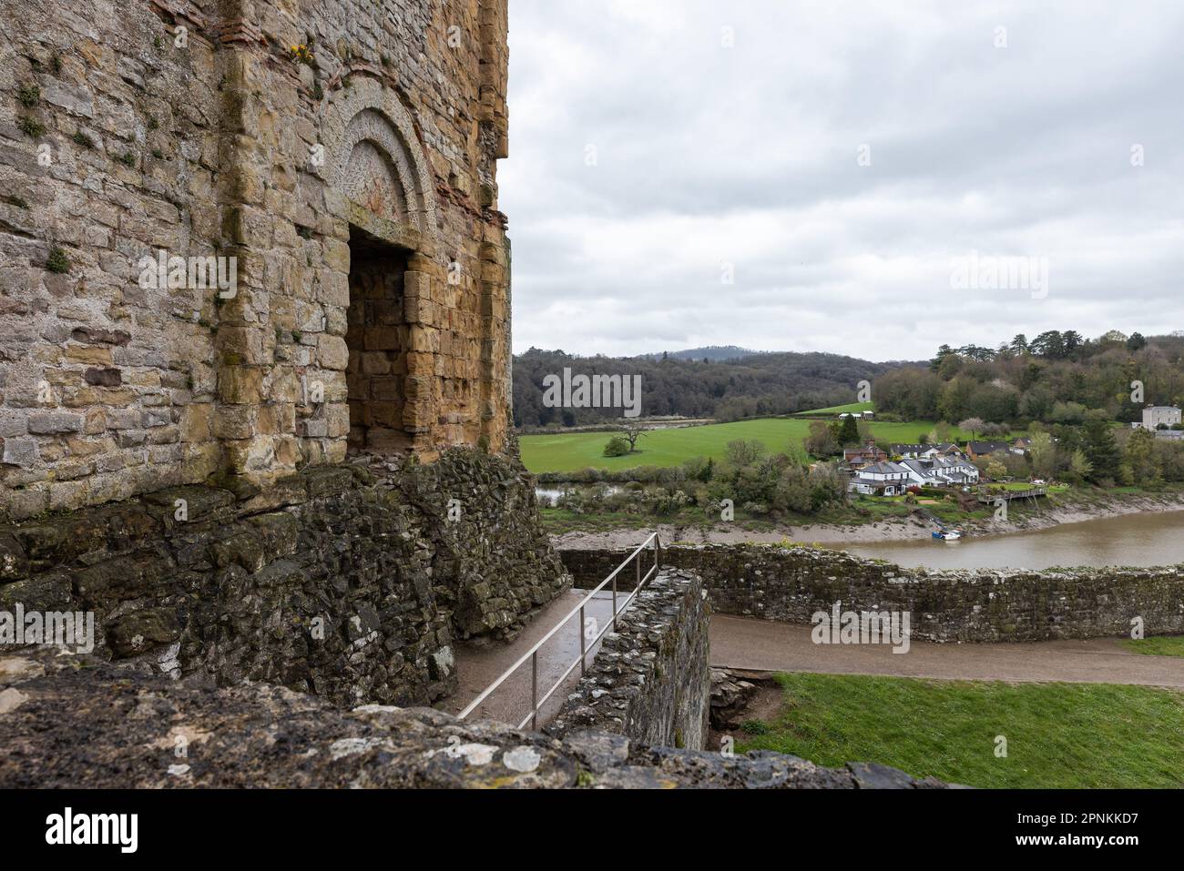 River wye from chepstow castle hi-res stock photography and images - Alamy