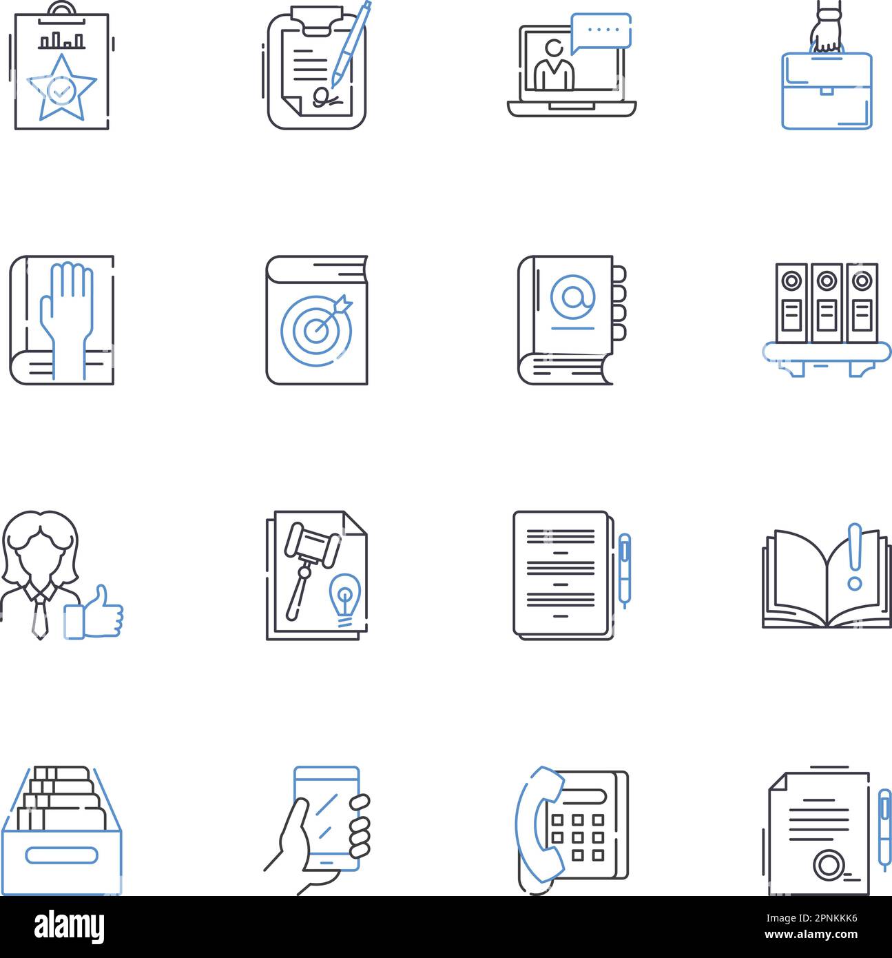 Conflict resolution line icons collection. Mediation, Negotiation ...