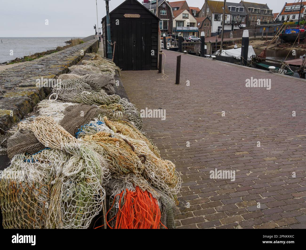 the city of Urk and many tulips in the netherlands Stock Photo - Alamy