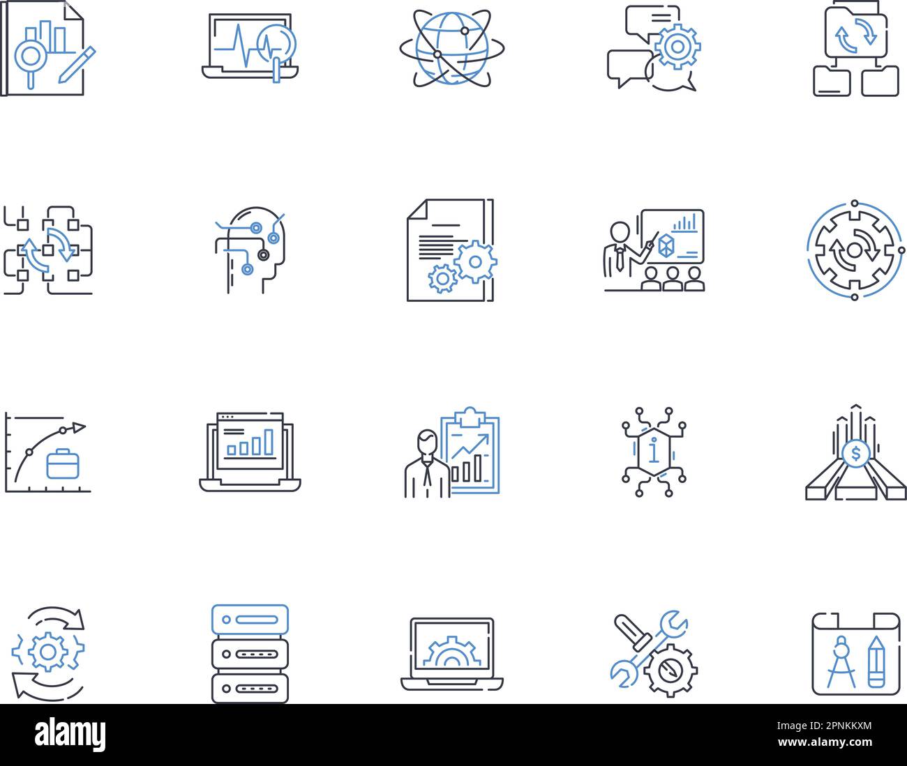 Digital Graphics line icons collection. Vector, Pixel, Resolution ...