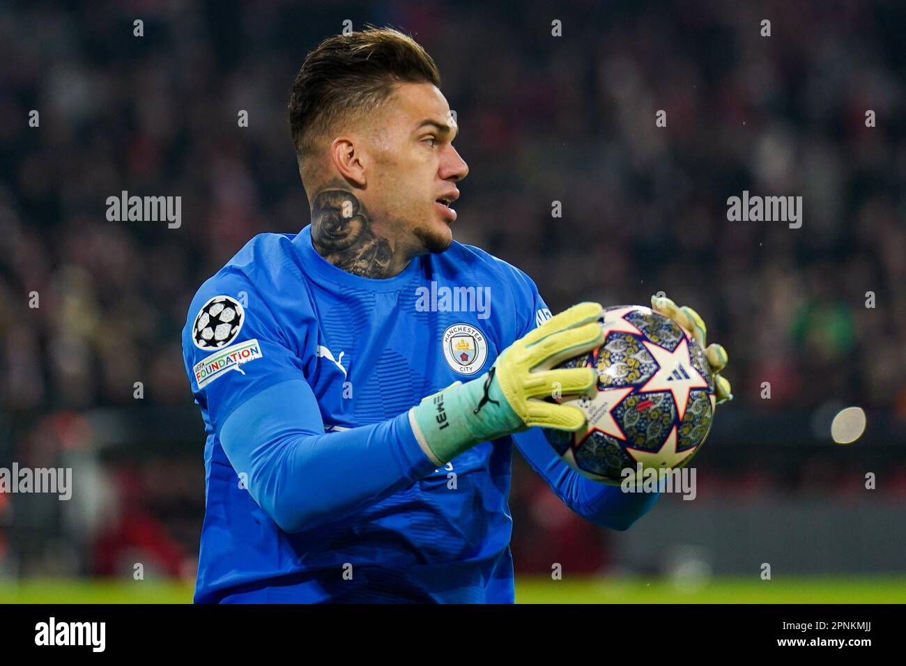 Munich, Germany. 19th Apr, 2023. MUNICH, GERMANY - APRIL 19: Ederson of ...