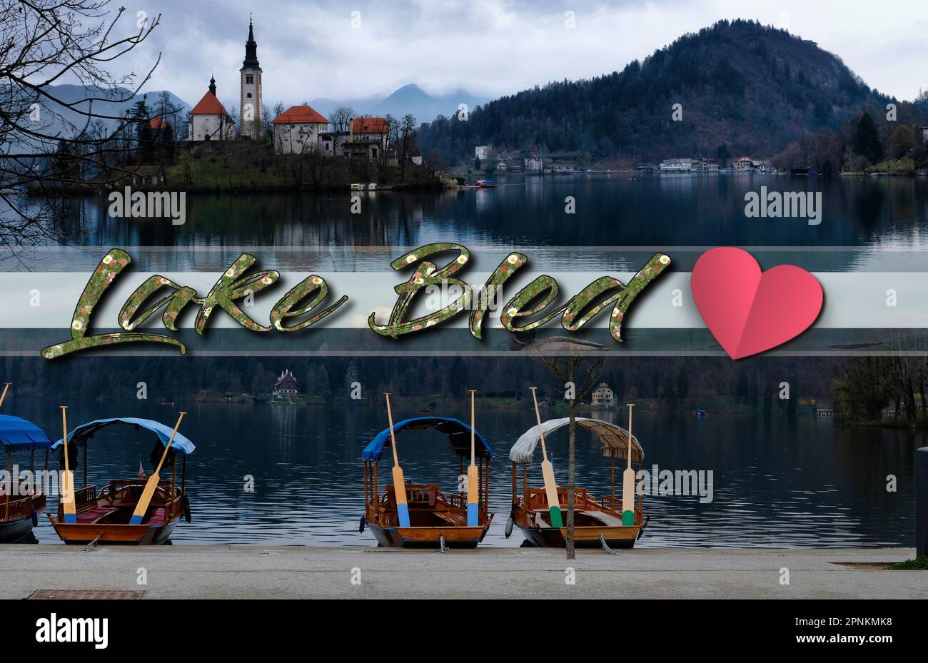 Lake Bleed is located in the Julian Alps in Slovenia is a popular ...