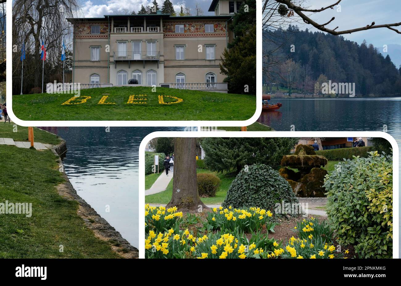 Lake Bleed is located in the Julian Alps in Slovenia is a popular ...