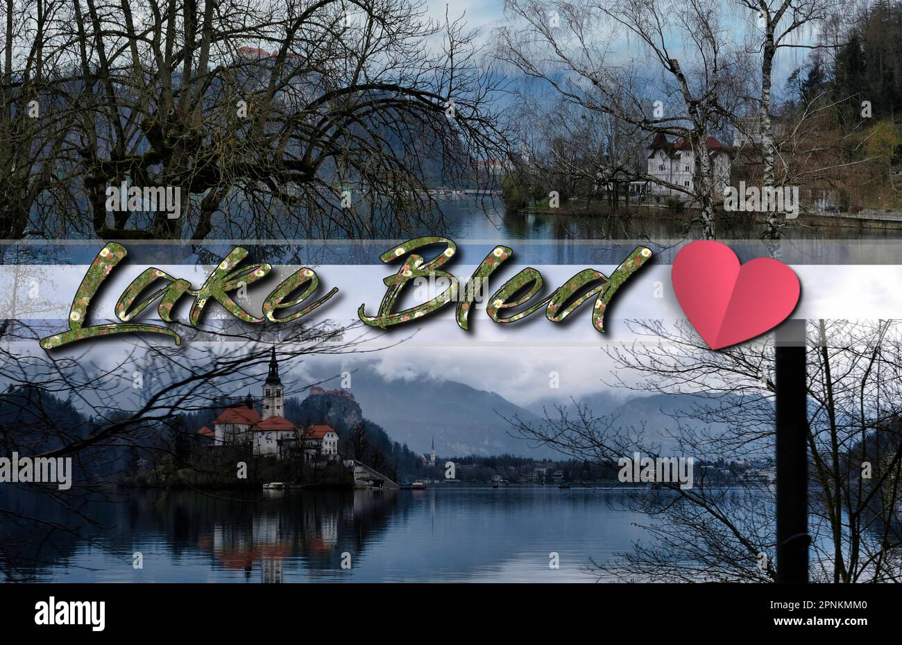 Lake Bleed is located in the Julian Alps in Slovenia is a popular ...