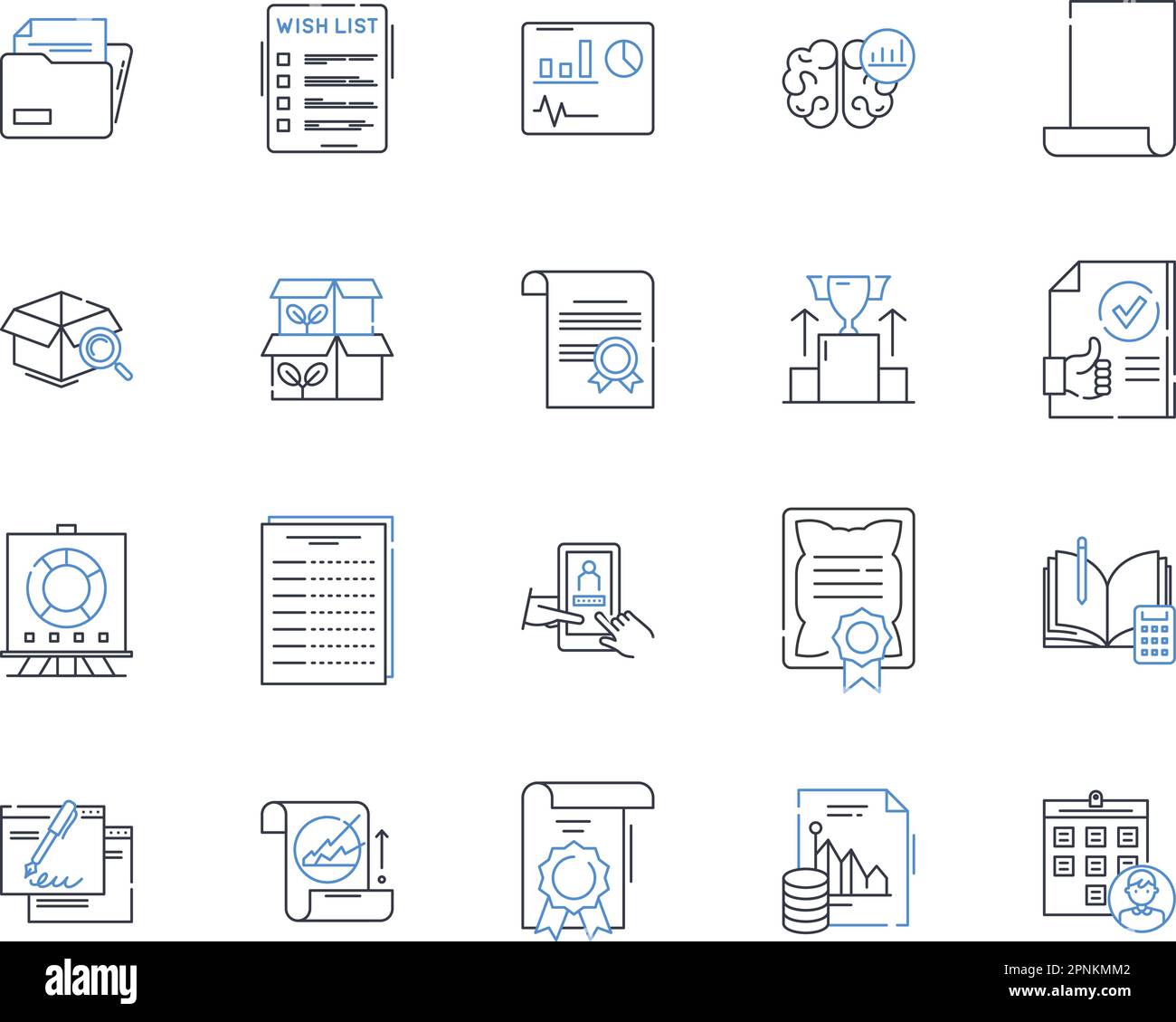 Legal documents line icons collection. Contract, Agreement, Deed ... Legal documents line icons collection. Contract, Agreement, Deed ...