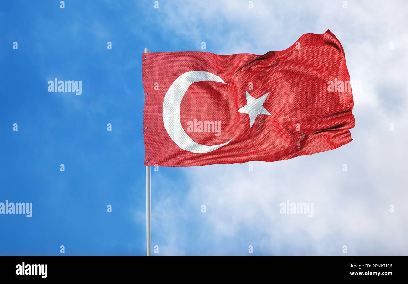 Turkish Flag, Turks, Republic of Türkiye Stock Photo - Alamy