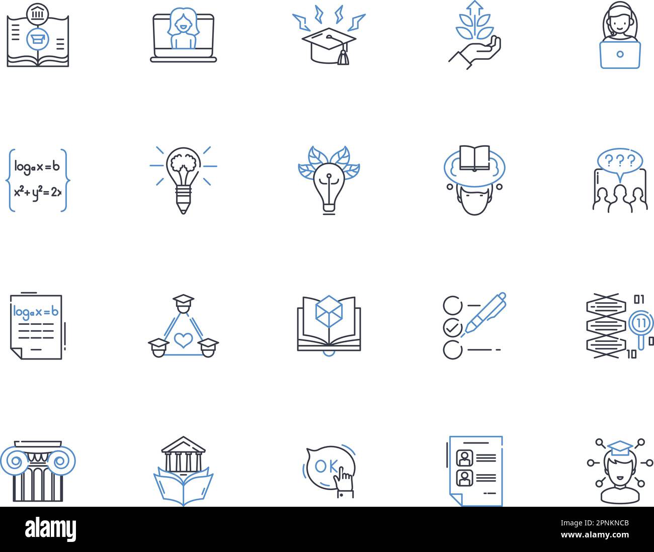Acquaintance line icons collection. Introduction, Familiarity ...