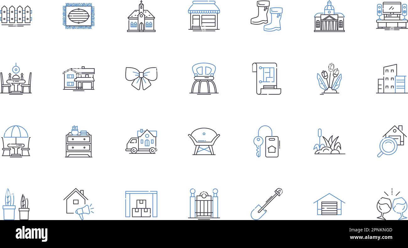 Sustainable design line icons collection. Green, Eco-friendly ...