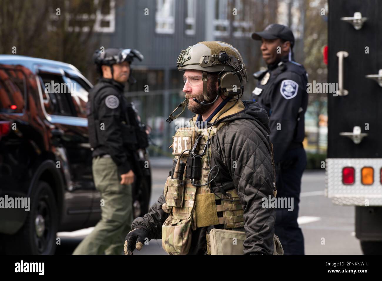 Seattle, USA. 19 Apr, 2023. Lower Queen Anne residents awoke to an ...