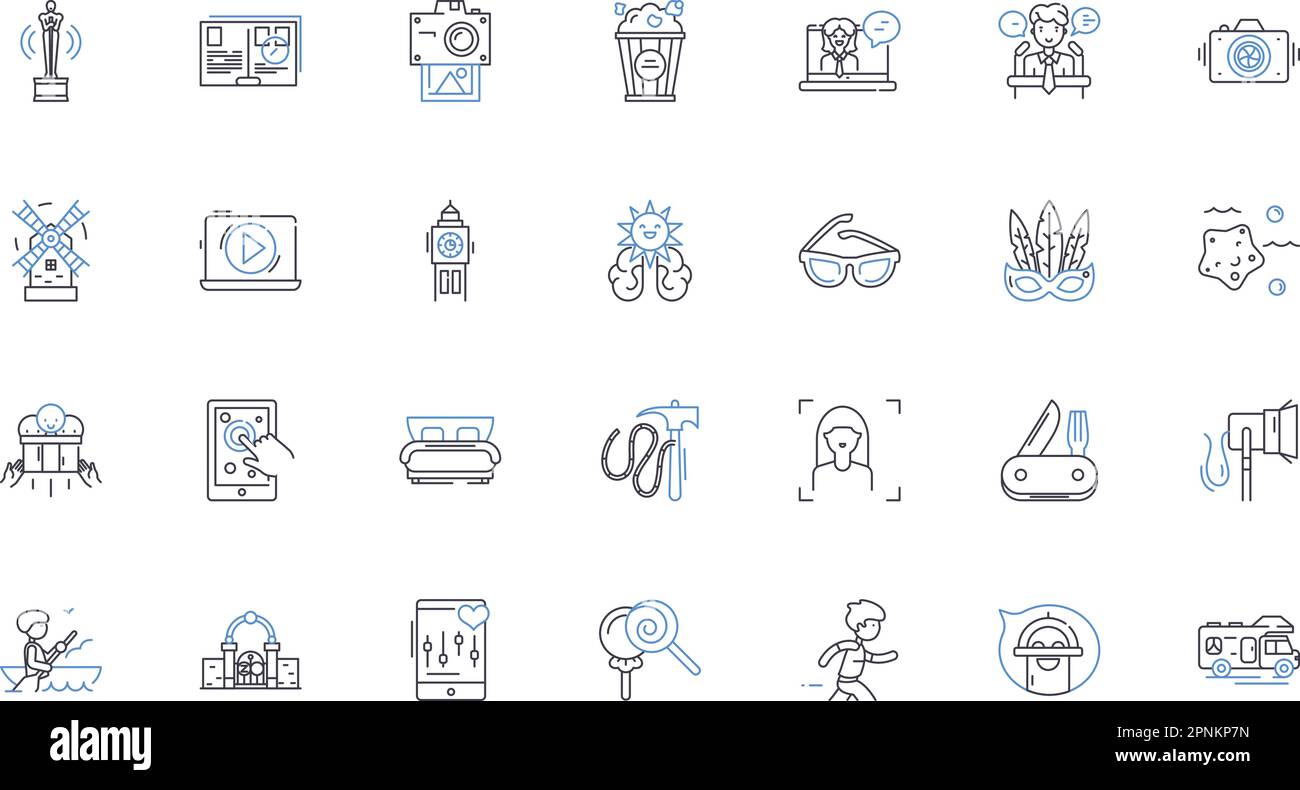 Exclusive travel line icons collection. Luxury, Exclusive, Extravagant ...