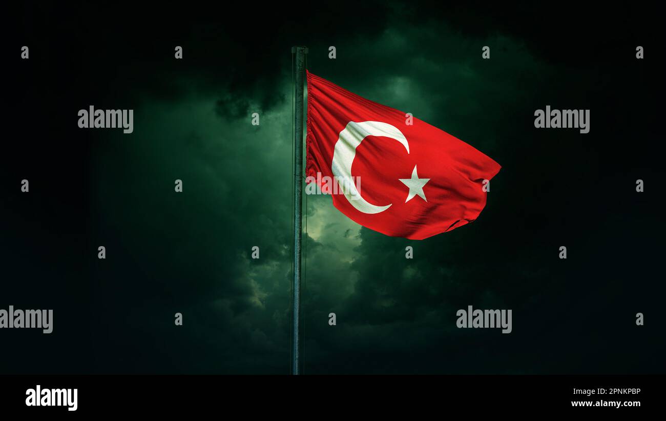 Turkish Flag, Turks, Republic of Türkiye Stock Photo - Alamy
