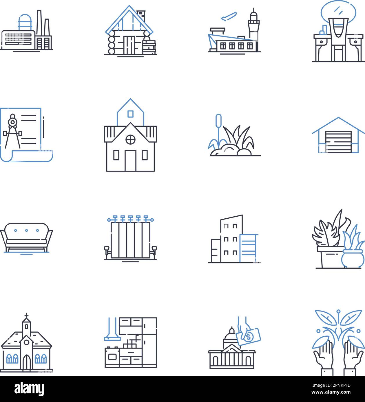 Environmental clean-up line icons collection. Recycling, Pollution ...