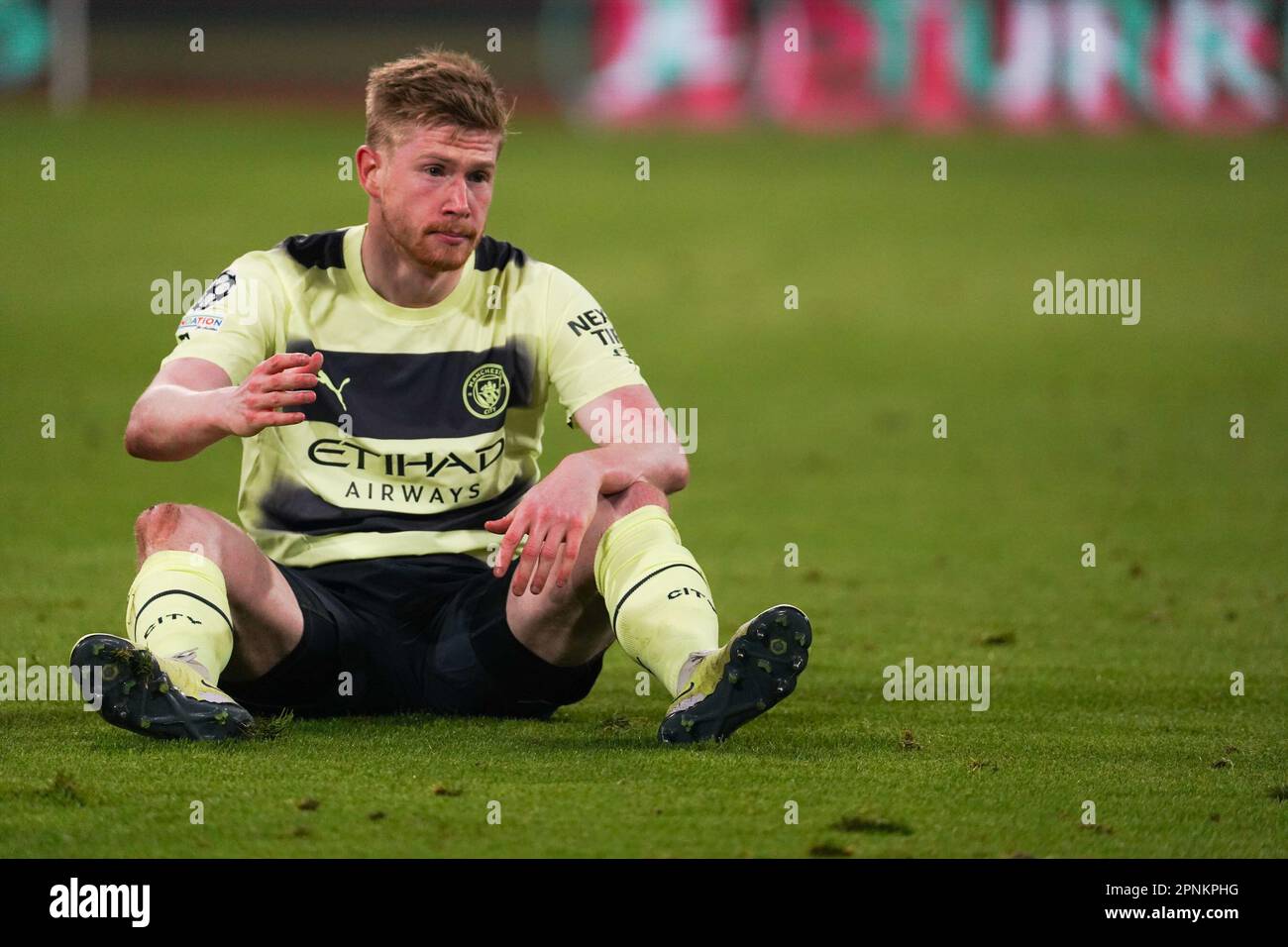Munich, Bavaria, Germany. 19th Apr, 2023. KEVIN DE BRUYNE in action ...