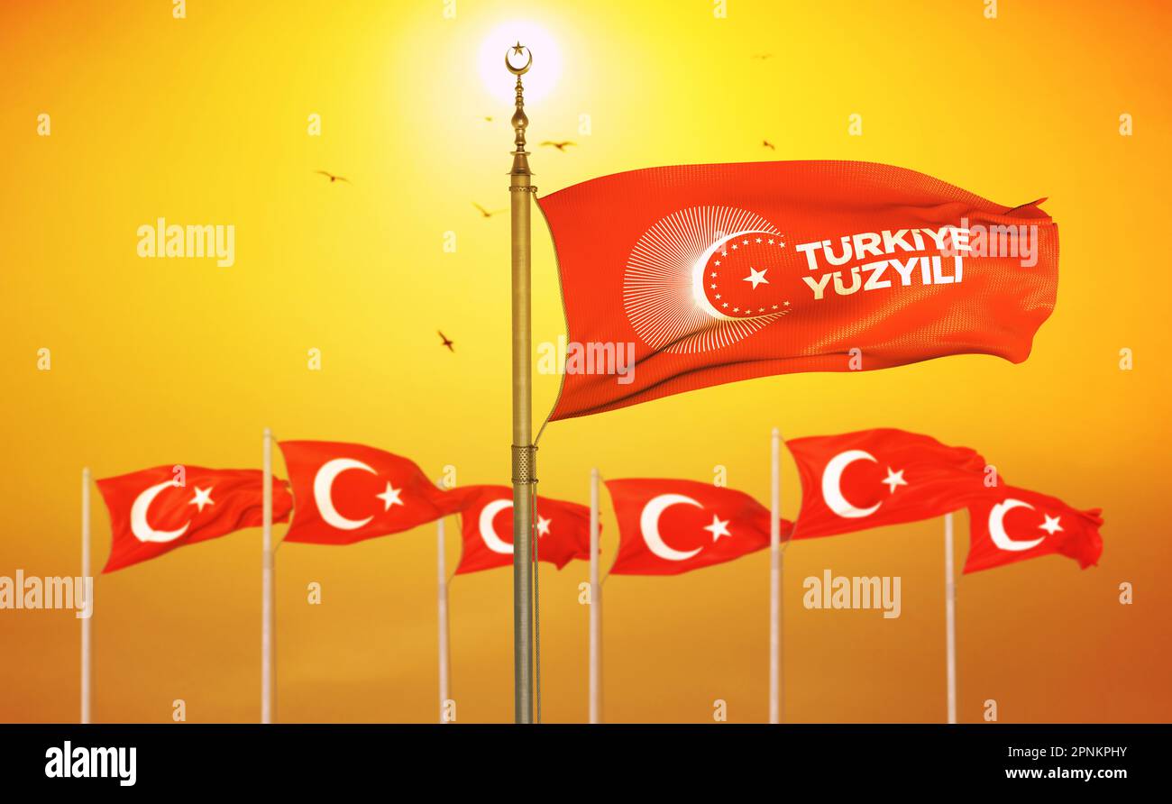 Turkish Flag, Turks, Republic of Türkiye Stock Photo - Alamy